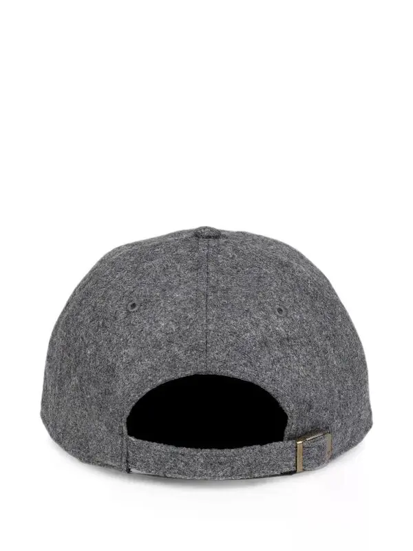 SPORTY & RICH Yankees Serif Wool-blend Baseball Cap - Grey
