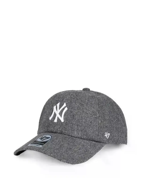 SPORTY & RICH Yankees Serif Wool-blend Baseball Cap