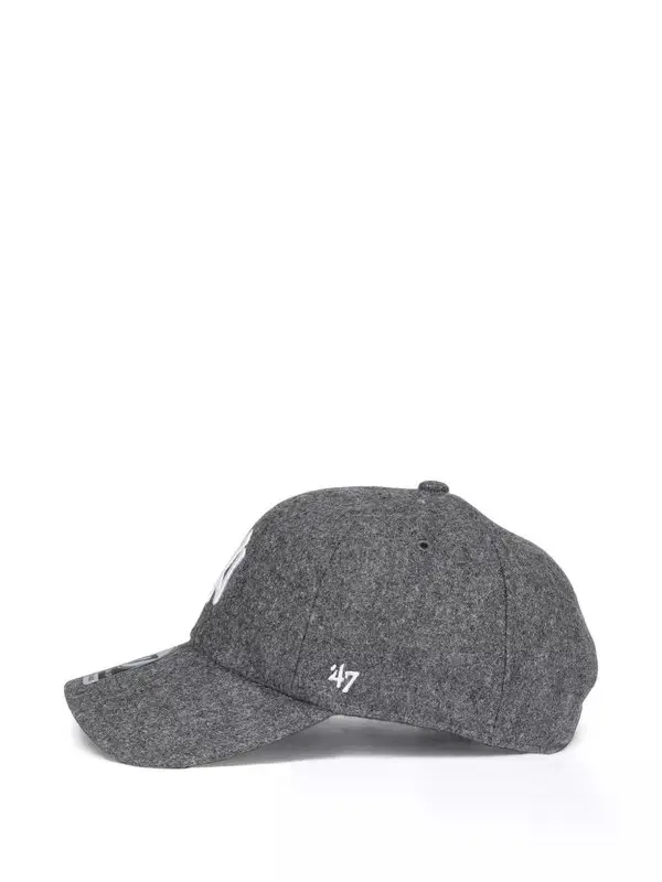 SPORTY & RICH Yankees Serif Wool-blend Baseball Cap