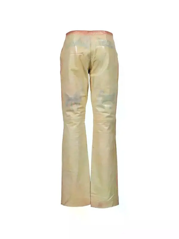 LA MASKARADE Painted Leather Trousers
