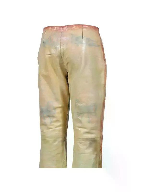 LA MASKARADE Painted Leather Trousers
