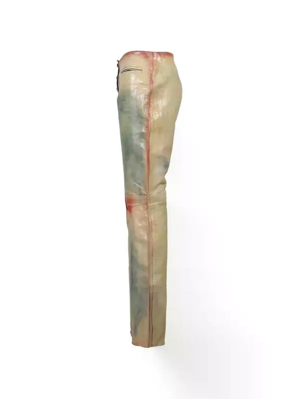 LA MASKARADE Painted Leather Trousers