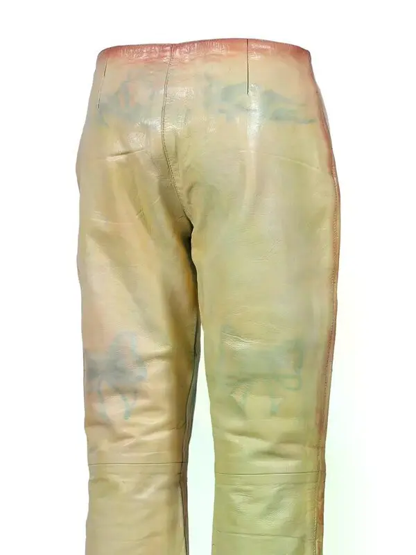 LA MASKARADE Painted Leather Trousers