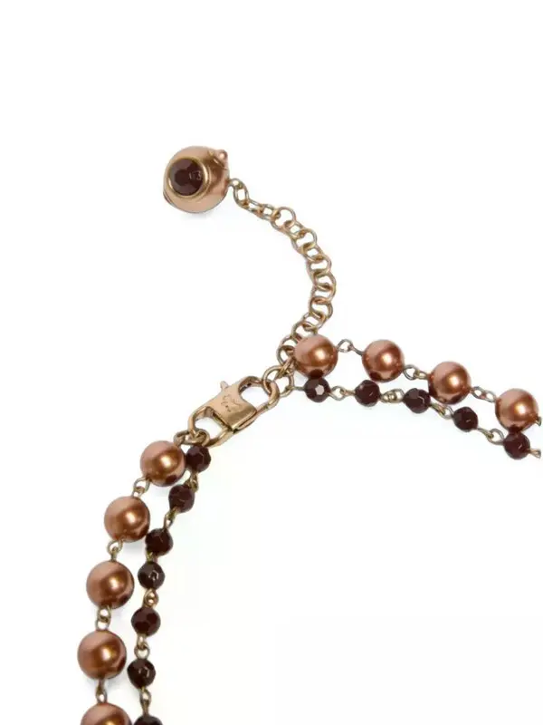 Max Mara Layered Beaded Necklace