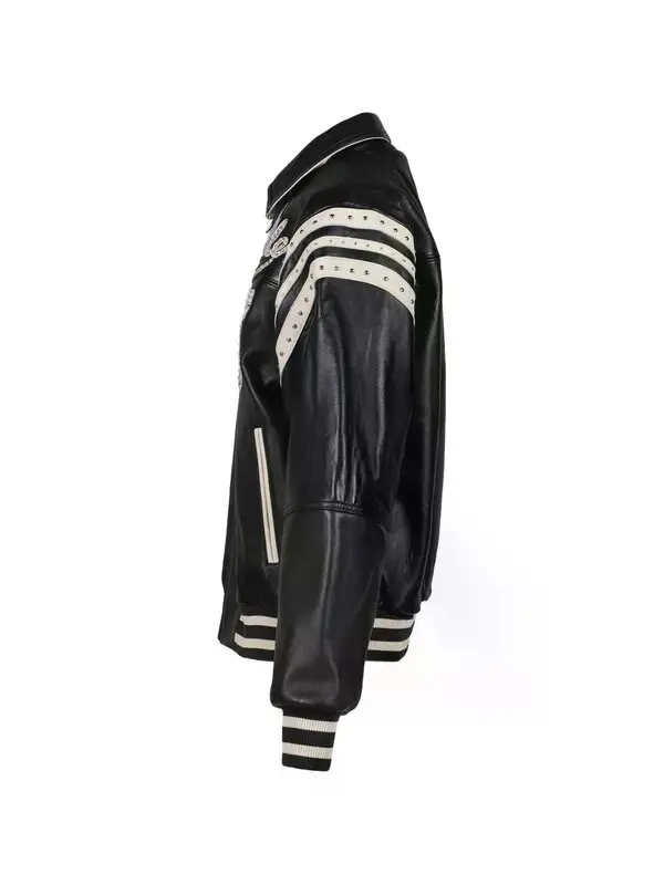 PELLE PELLE Studded Logo-patch Jacket