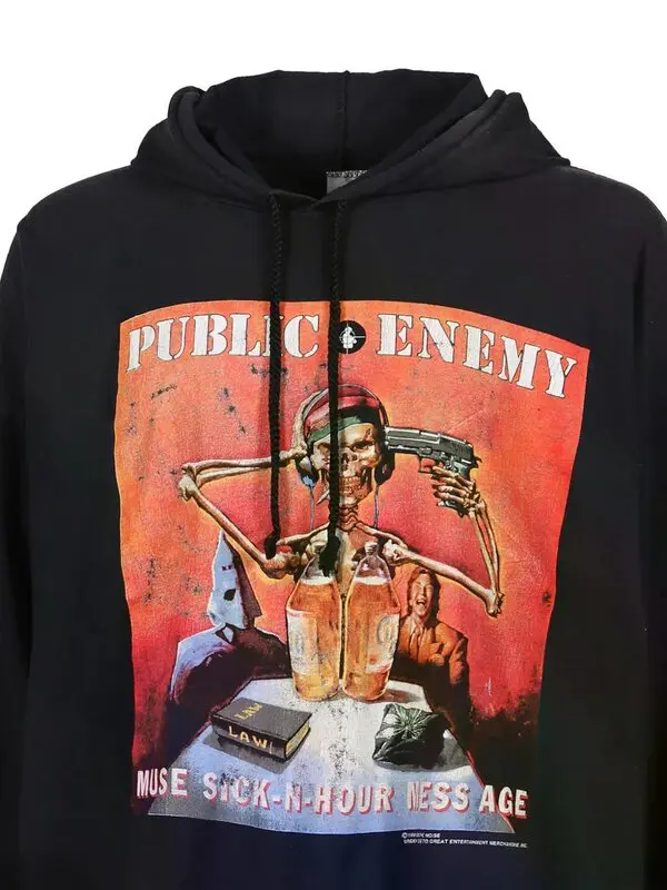 EARTHLING COLLECTIVE Public Enemy Graphic-print Hoodie