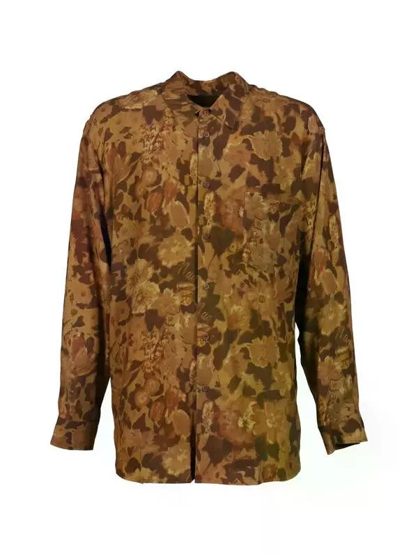 MAGLIANO Floral-print Long-sleeve Shirt