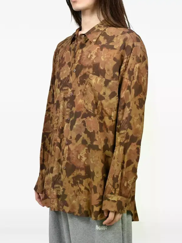 MAGLIANO Floral-print Long-sleeve Shirt