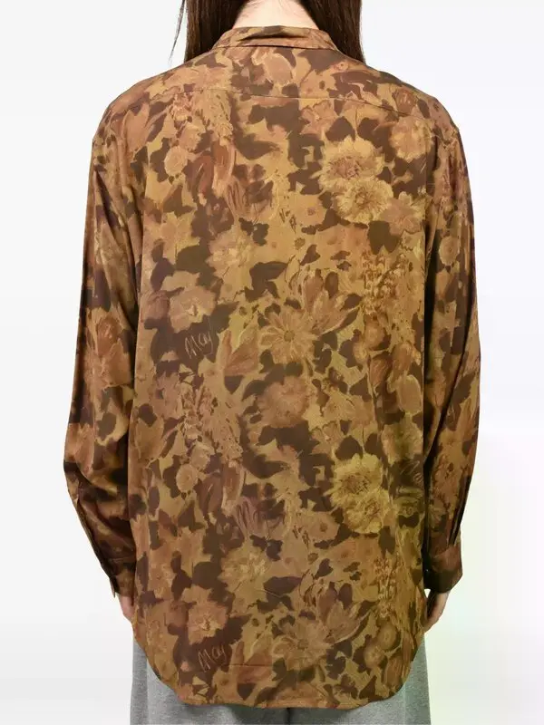 MAGLIANO Floral-print Long-sleeve Shirt
