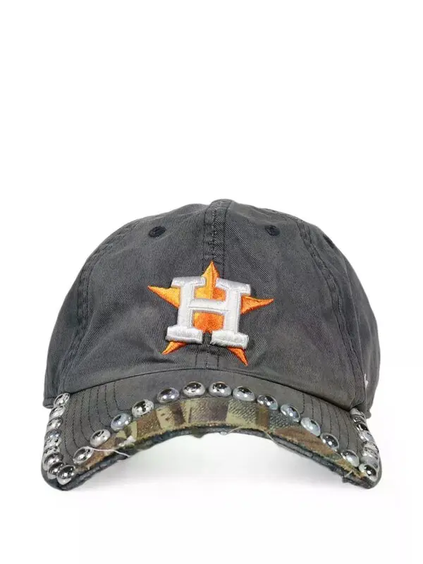JOSHUA J. Scrap Stud-embellished Cap - Grey