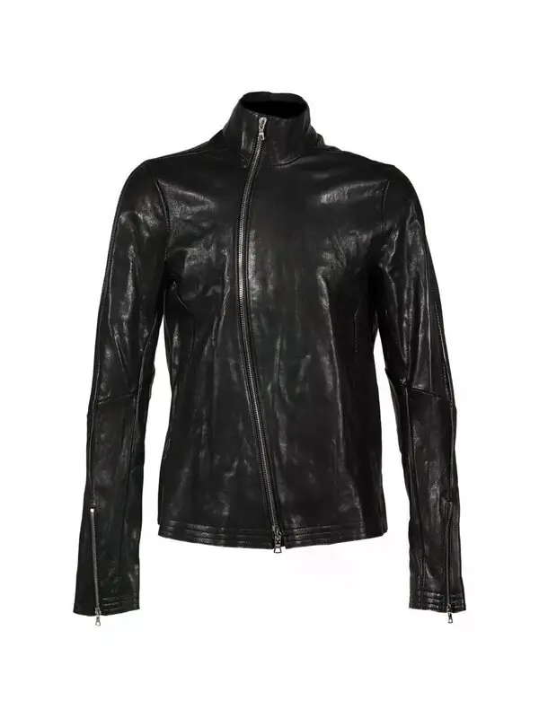 SAN263-1 Fencing Leather Jacket - Black