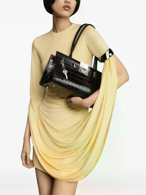 SEEN USERS Croc-effect Shoulder Bag