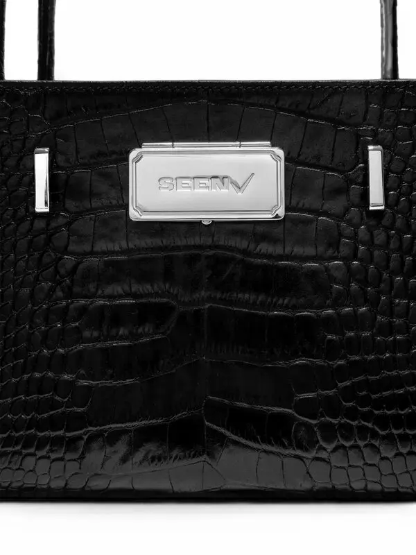 SEEN USERS Croc-effect Shoulder Bag