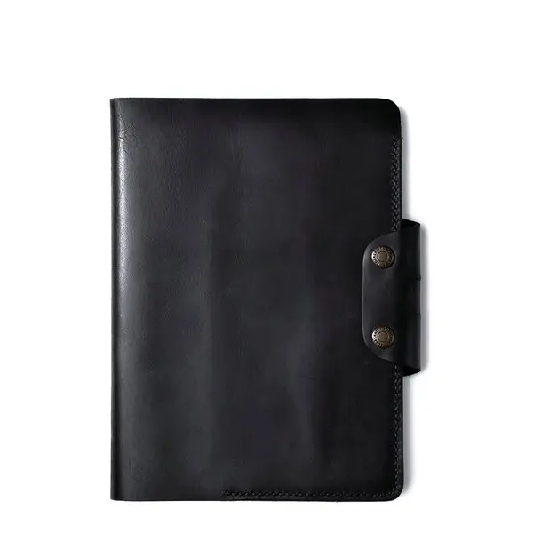 ROARCRAFT Hemingway Leather Notebook Organizer - Black
