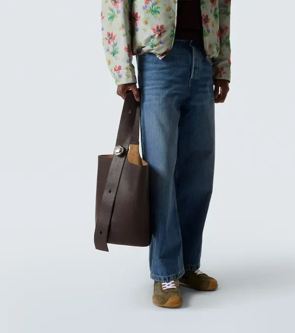 Loewe Pebble Large Leather Bucket Bag