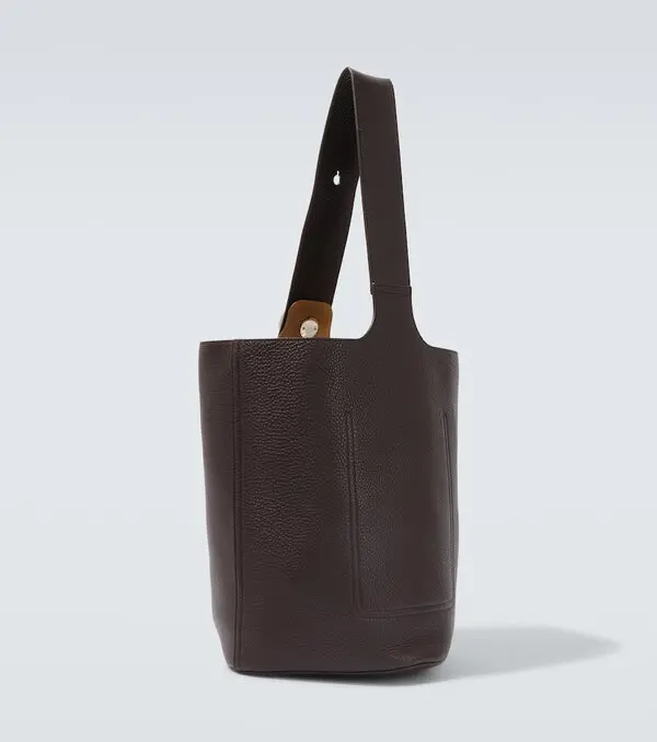 Loewe Pebble Large Leather Bucket Bag