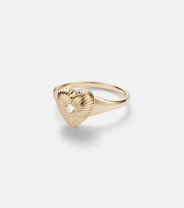 PERSEE 9kt Yellow Diamond Ring - Gold