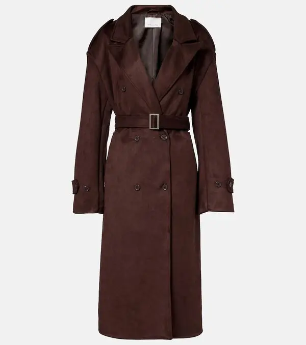 THE FRANKIE SHOP Pembroke Trench Coat - Brown