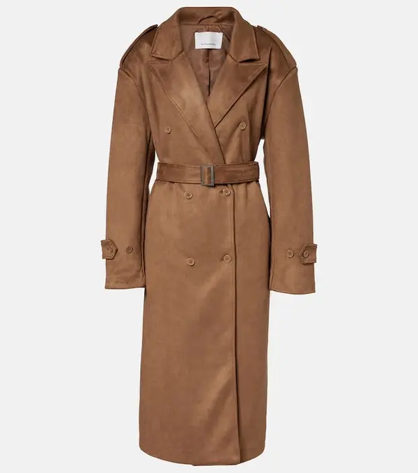 THE FRANKIE SHOP Pembroke Trench Coat - Brown