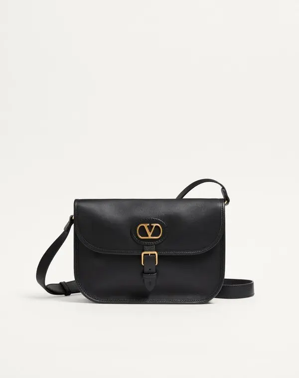 Valentino Garavani Antibes Calfskin Shoulder Bag - Black