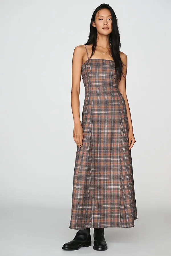 ROWING BLAZERS 100% Cotton Midi Dress