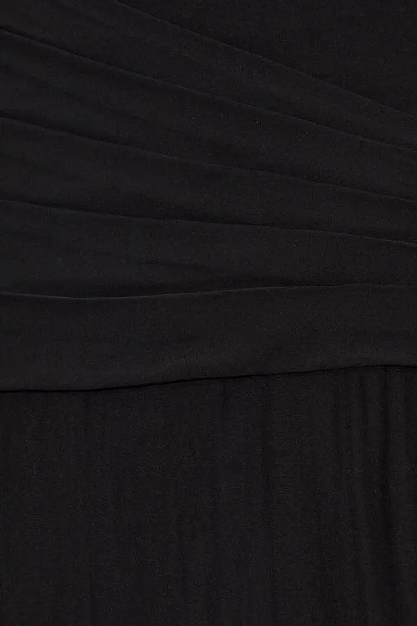 Valentino Garavani Silk Skirt With Lace Trim