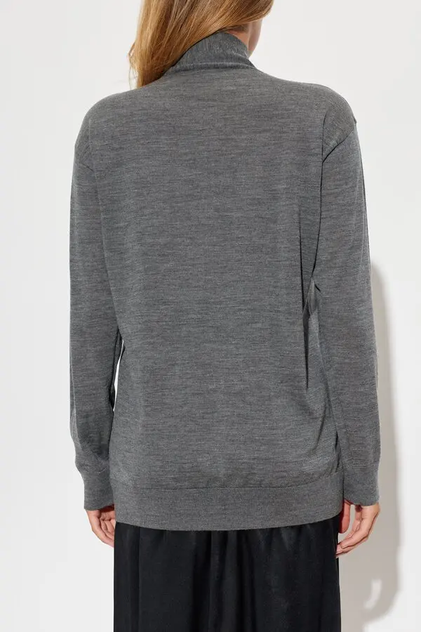 Valentino Garavani Wool Sweater With Decorative Tie