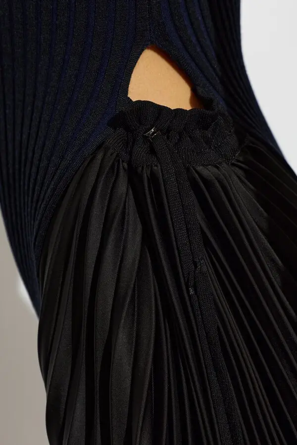 Emporio Armani Dress With A Pleated Insert