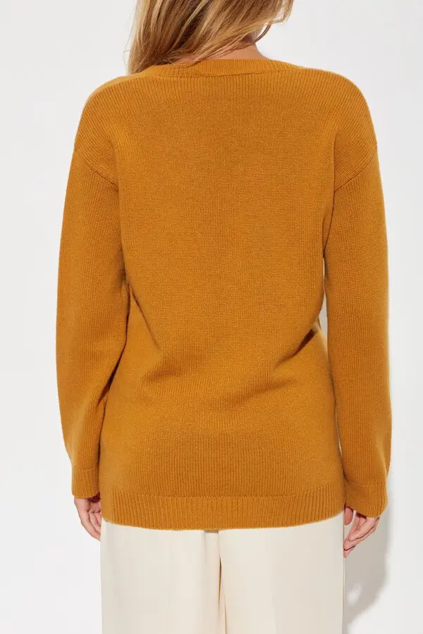 Valentino Garavani Cashmere V-neck Sweater - Brown