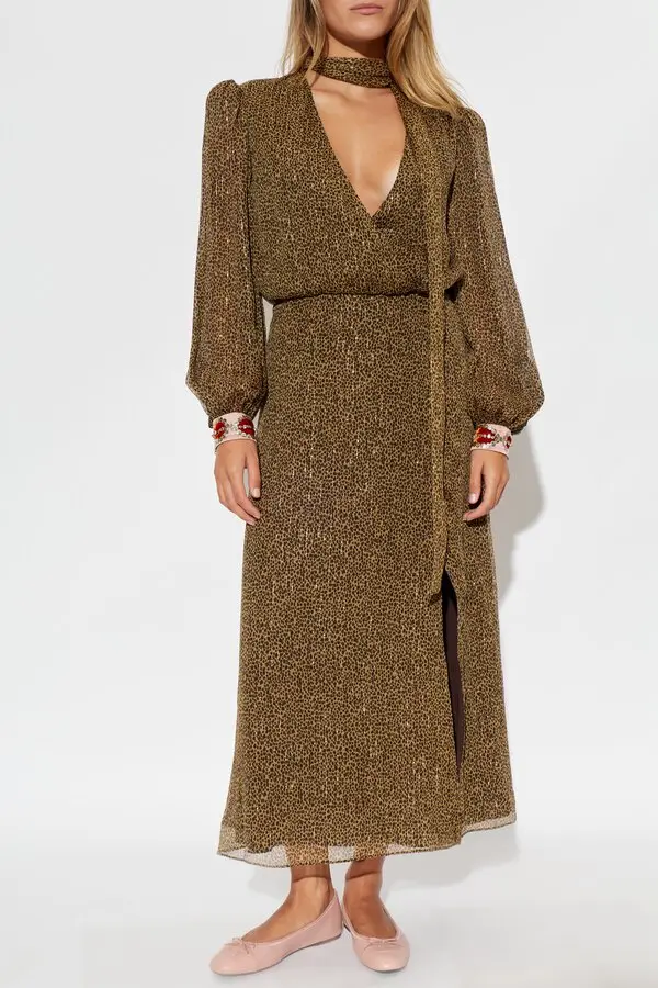 Valentino Garavani Lurex Silk Midi Dress