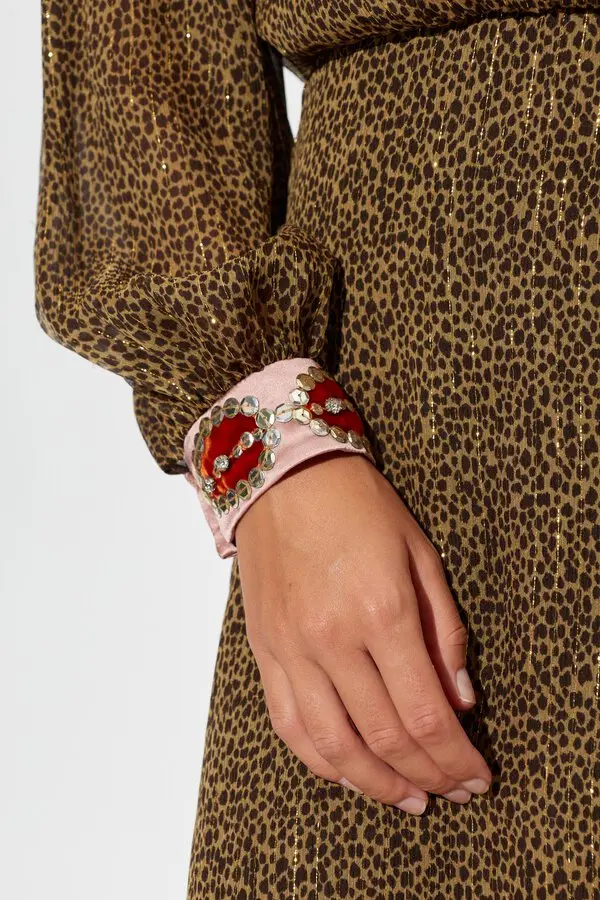 Valentino Garavani Lurex Silk Midi Dress