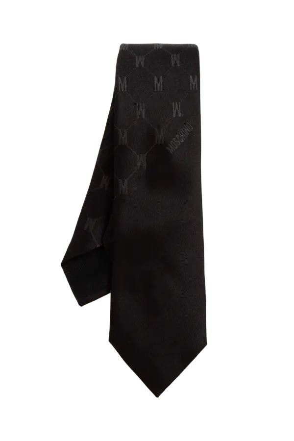 Moschino Silk Neck Ties - Black
