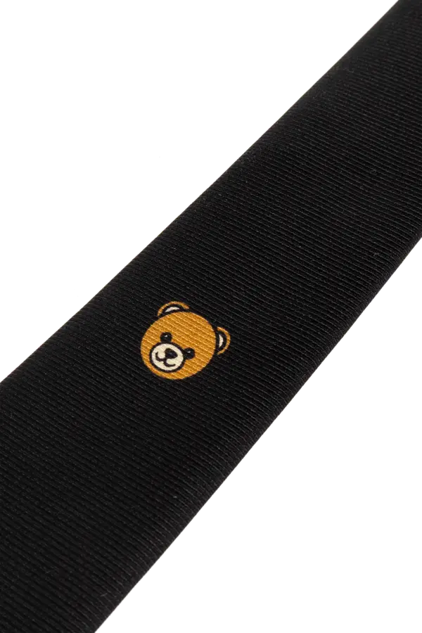 Moschino Silk Neck Tie - Black