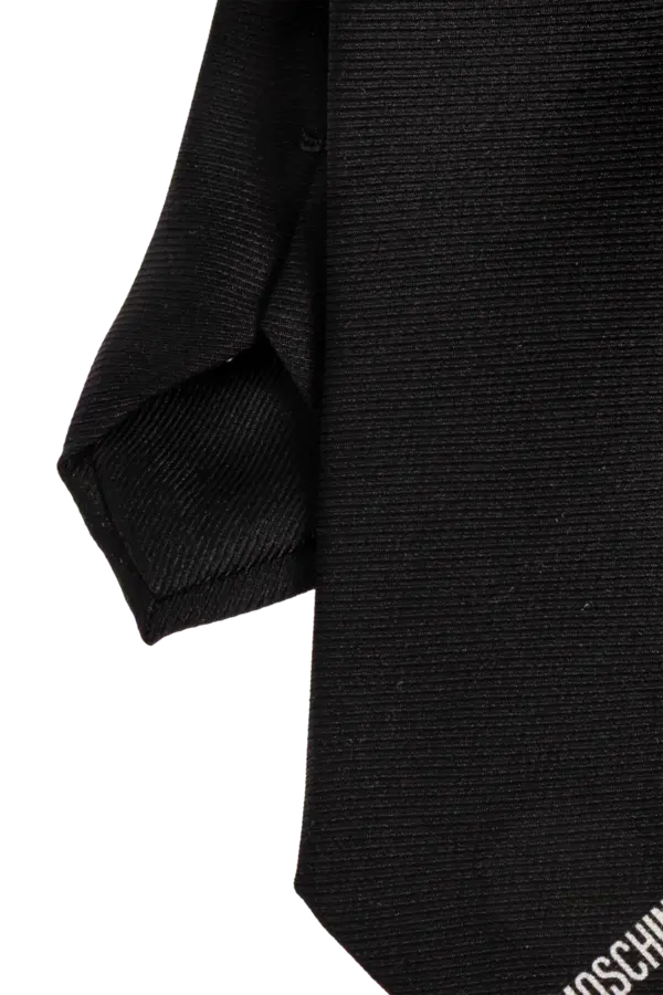 Moschino Silk Neck Tie - Black
