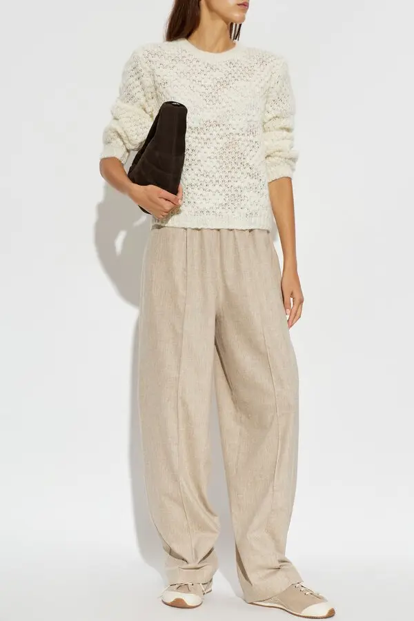 Fabiana Filippi Wool Trousers With Crease