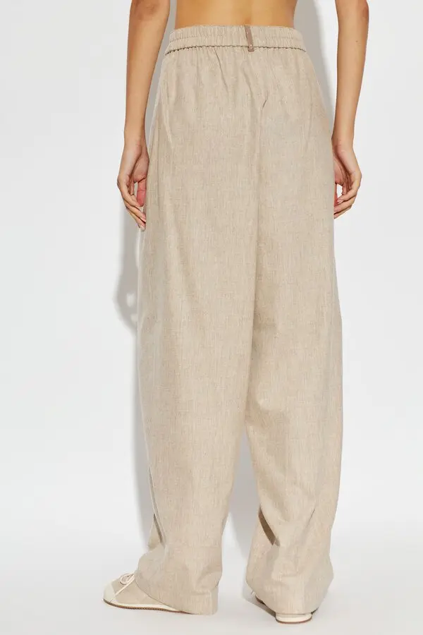 Fabiana Filippi Wool Trousers With Crease