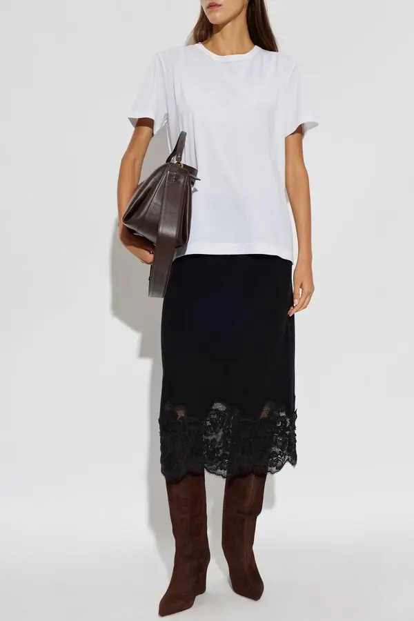 Fabiana Filippi Sequin-embellished T-shirt - White