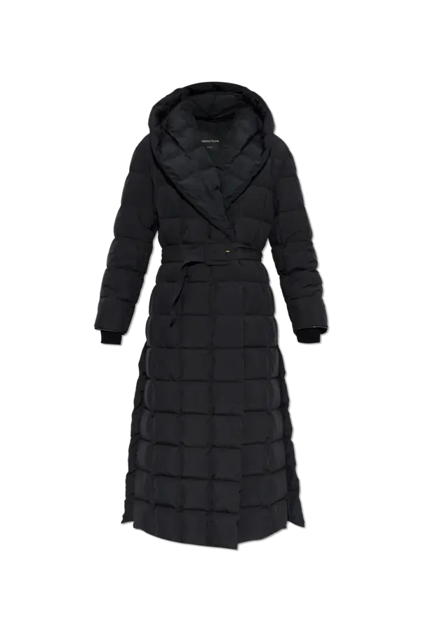 Fabiana Filippi Insulated Coat With Belt - Black