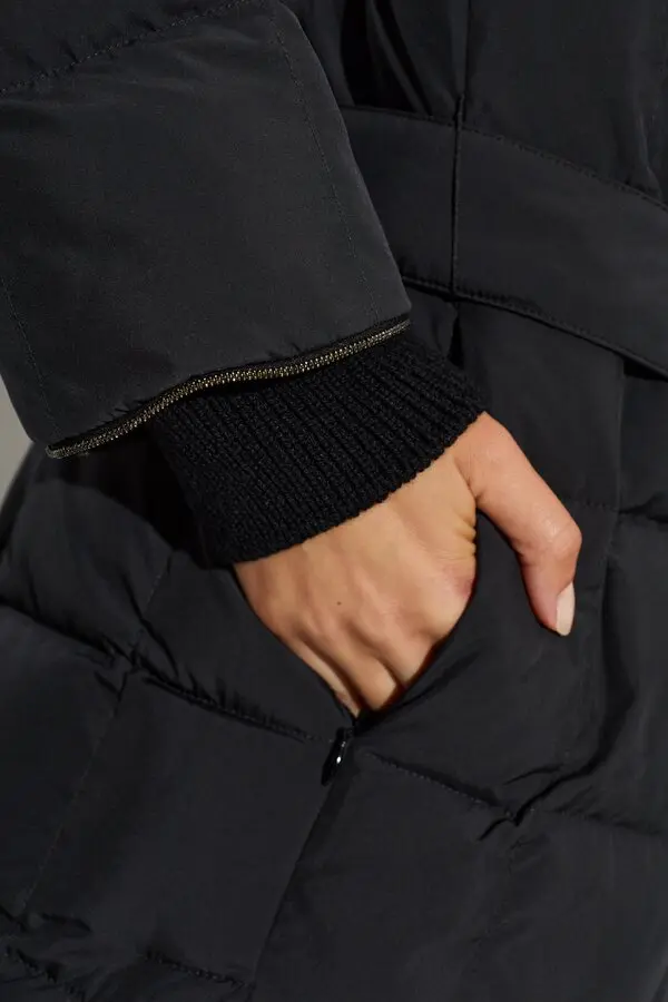 Fabiana Filippi Insulated Coat With Belt
