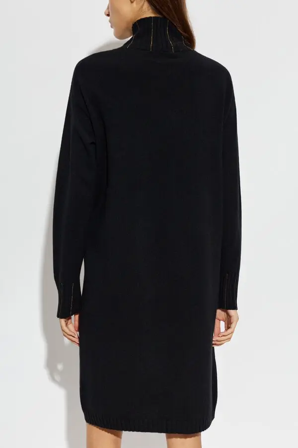 Fabiana Filippi Cashmere Blend Turtleneck Dress
