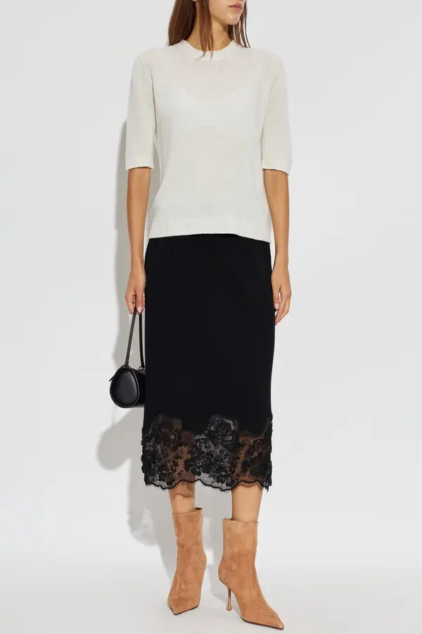 Fabiana Filippi Cashmere Short-sleeve Top