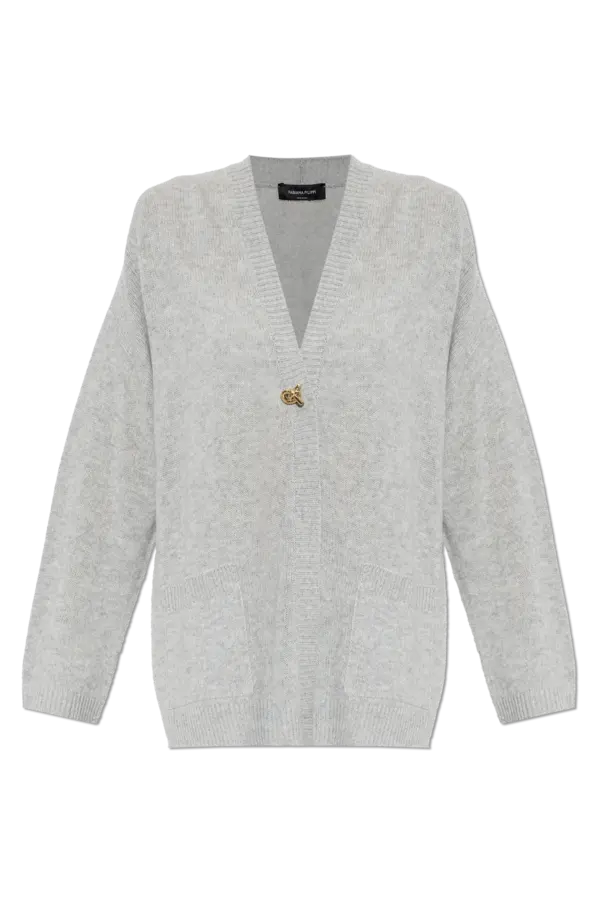 Fabiana Filippi Cashmere Cardigan With Pockets - Grey