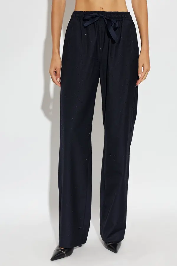 Zadig&Voltaire Wide Leg Trousers - Navy Blue