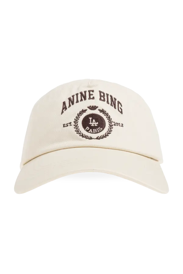 ANINE BING Jeremy Baseball Cap - Cream