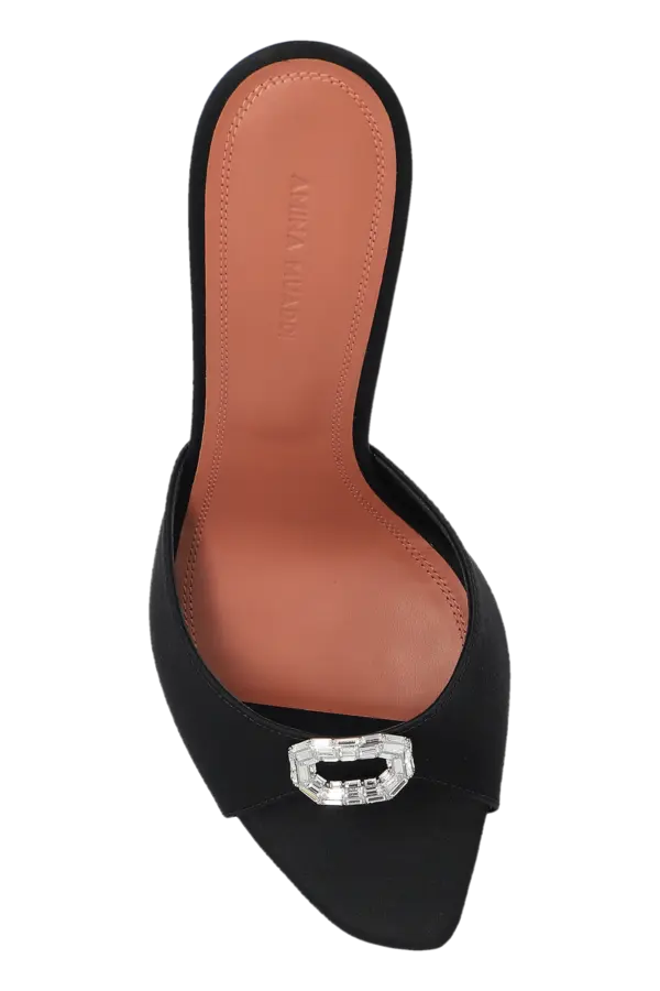 Amina Muaddi Heeled Mules ‘mini Camelia