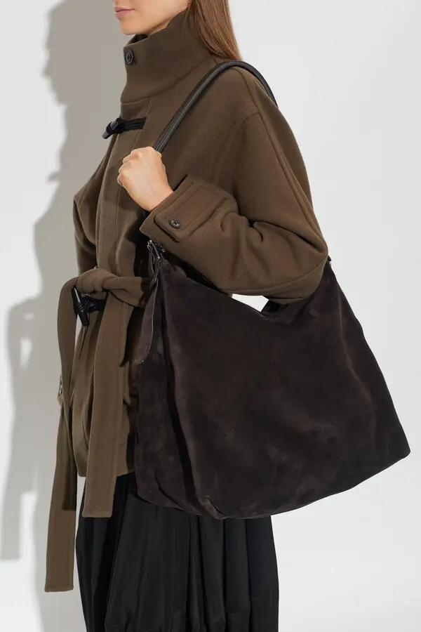 LEMAIRE Suede Belted Shoulder Bag