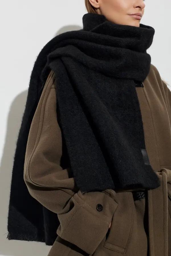 LEMAIRE Wool Scarf - Black