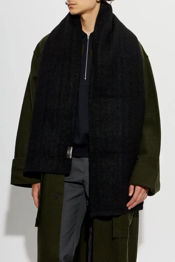 LEMAIRE Wool Scarf - Black