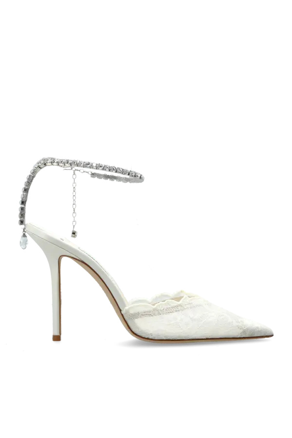 JIMMY CHOO Saeda High Heel Shoes - White