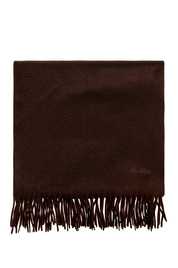 Max Mara Cashmere Scarf "baci - Brown